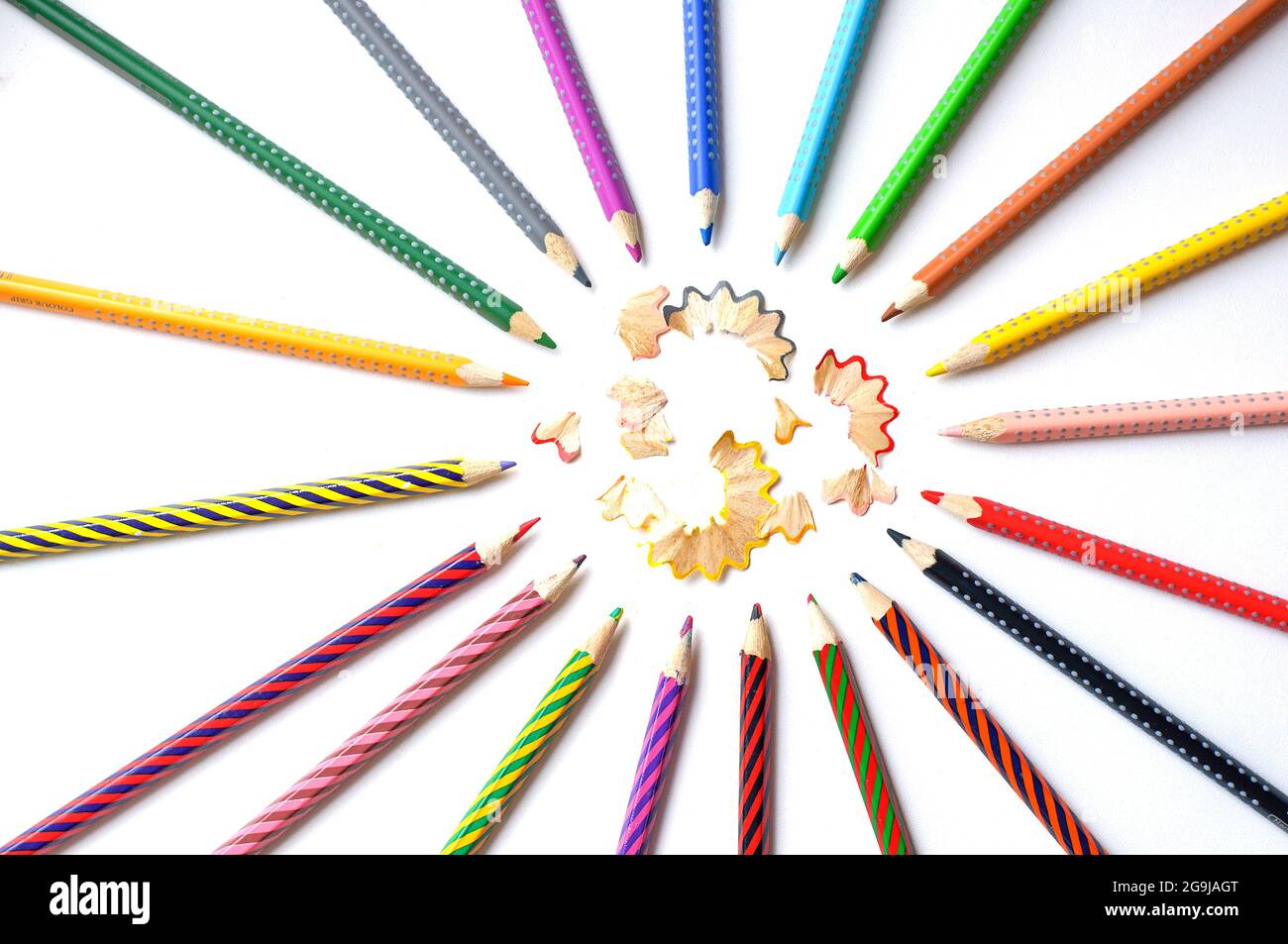 Striped pencils hi-res stock photography and images - Alamy
