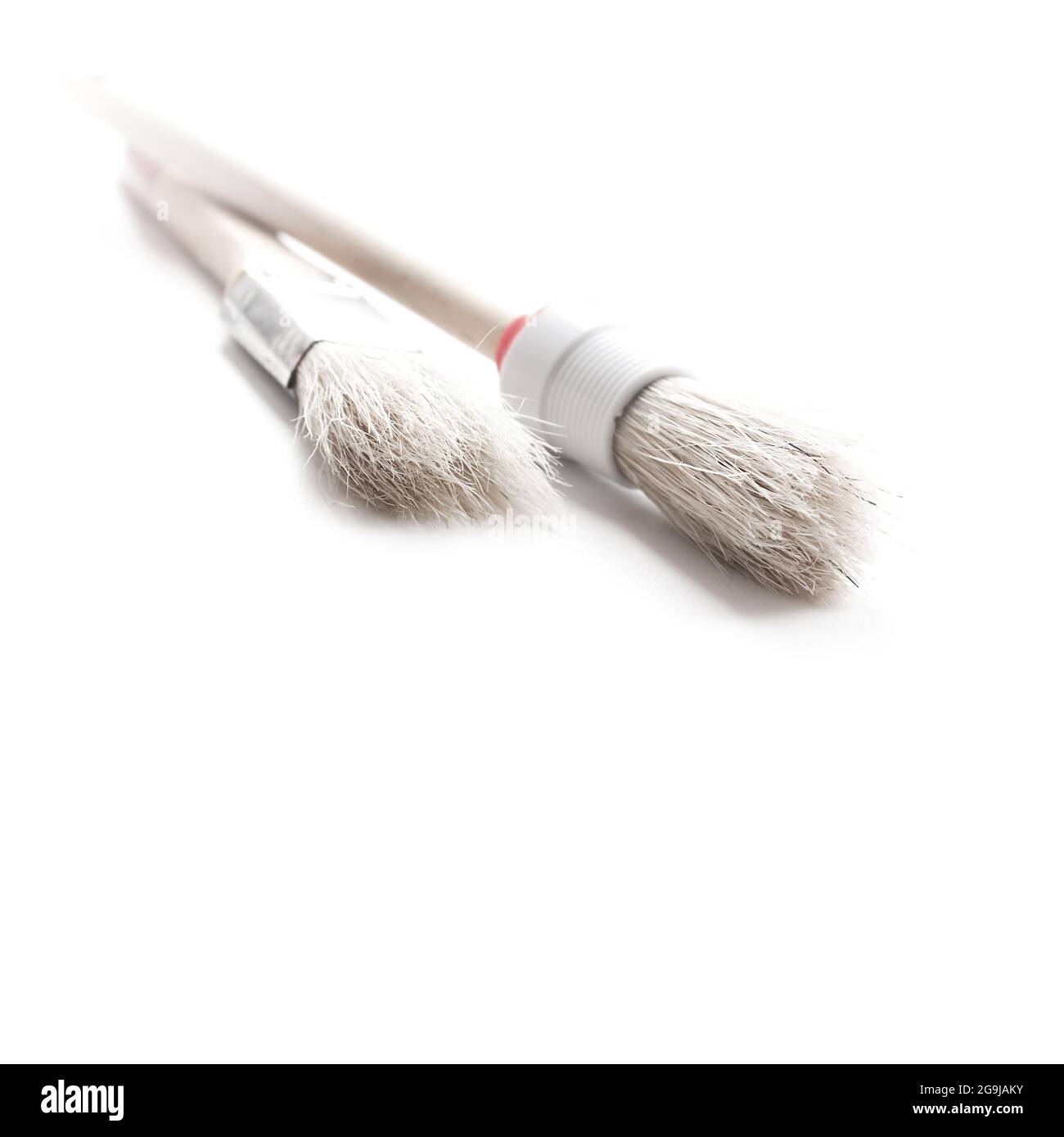 Two paint brushes Stock Photo - Alamy