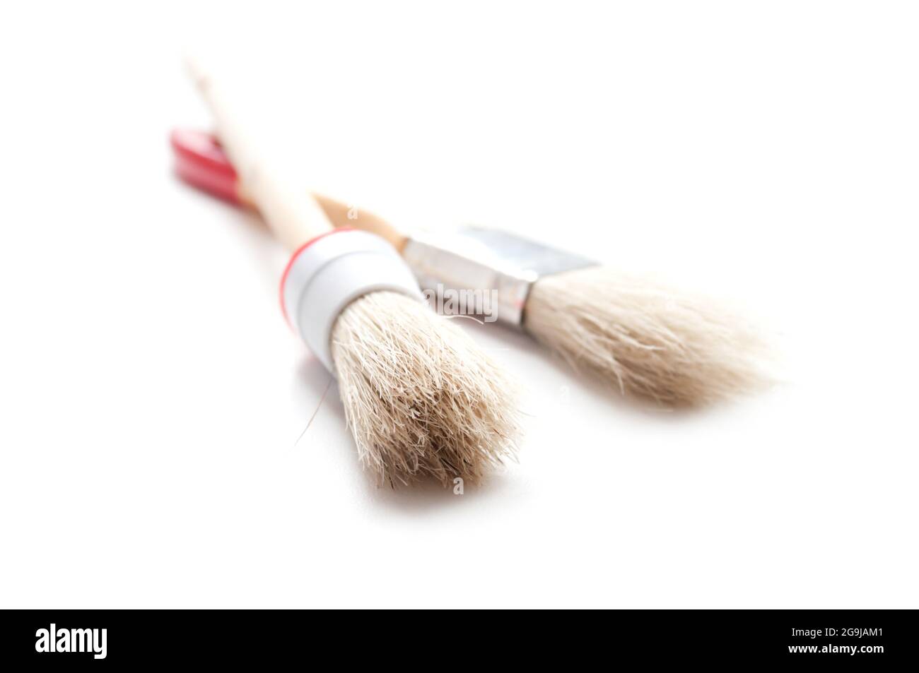 Two paint brushes Stock Photo - Alamy