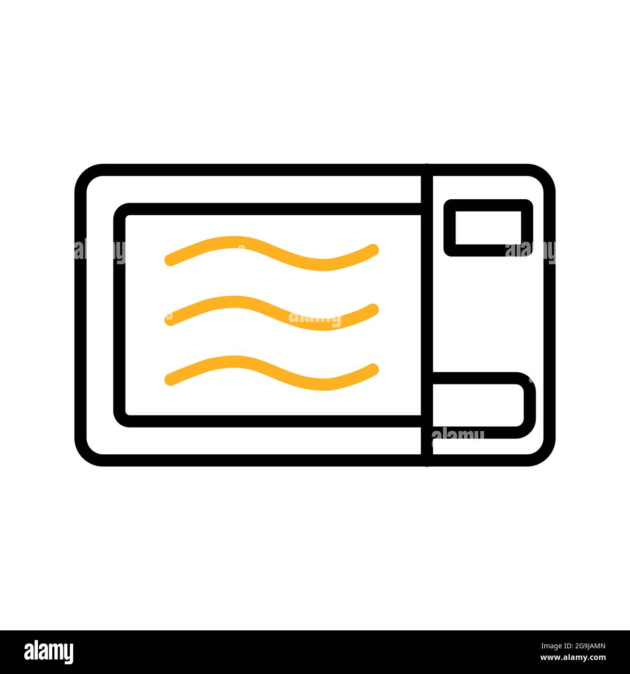 Microwave vector icon. Electric kitchen appliance. Graph symbol for ...