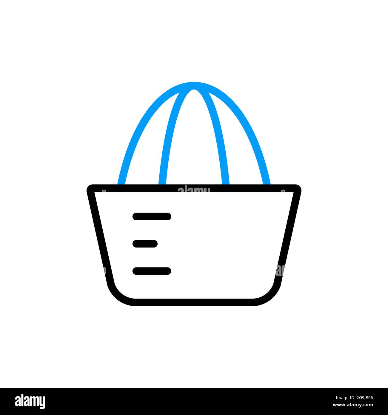 Lemon squeezer vector icon. Kitchen appliance. Graph symbol for cooking ...