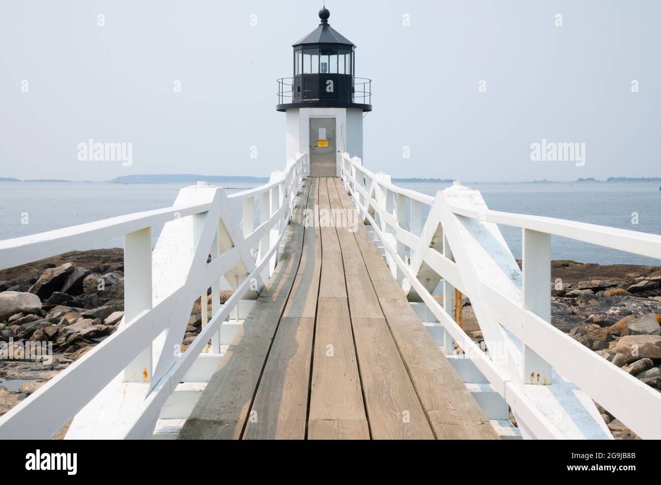 Marshall Point Lighthouse (1832 present tower 1857) in Port Clyde ...