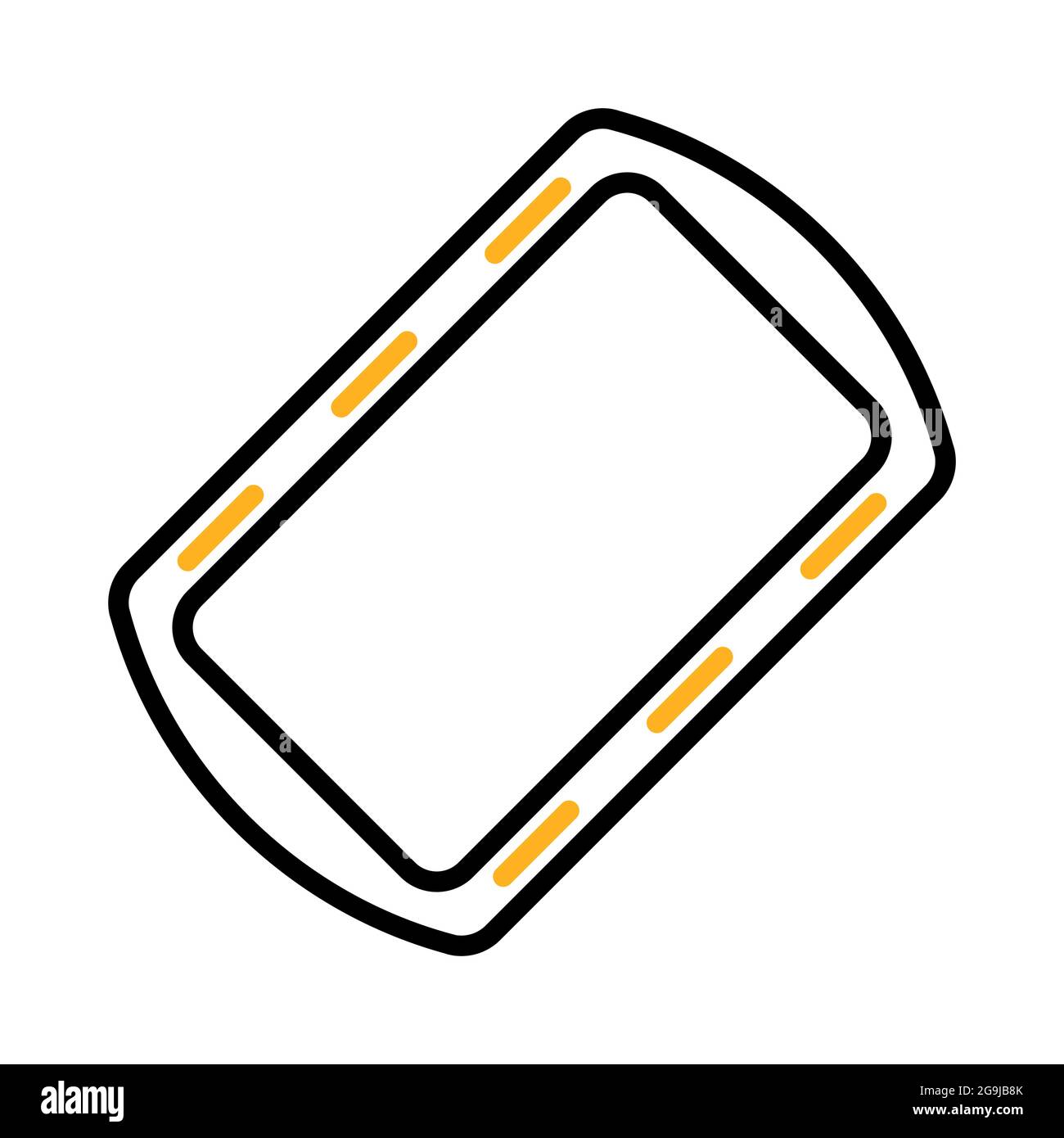 Pan tray for cooking and baking in oven vector icon. Kitchen appliance ...