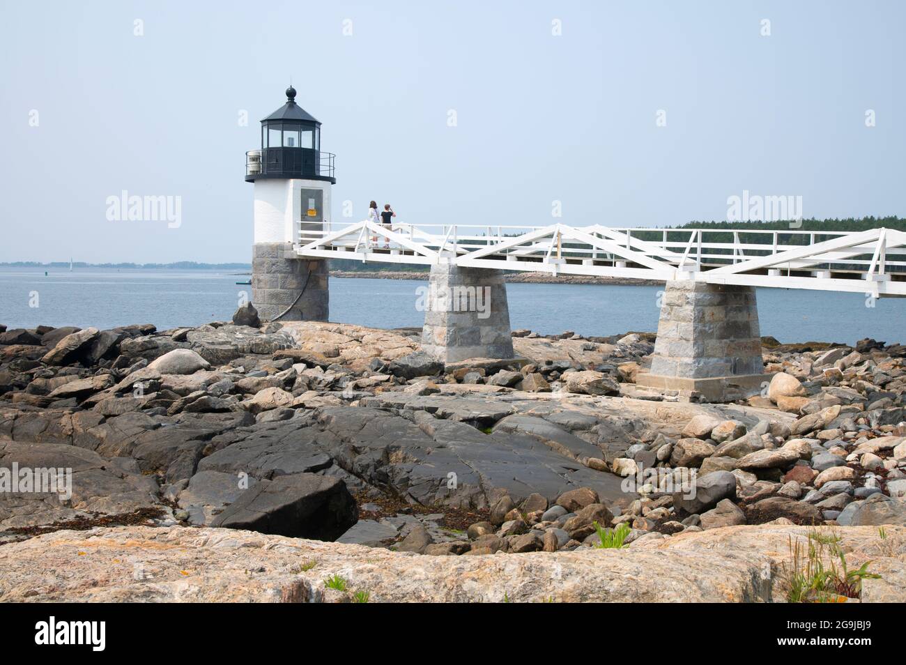 Marshall Point Lighthouse (1832 present tower 1857) in Port Clyde ...