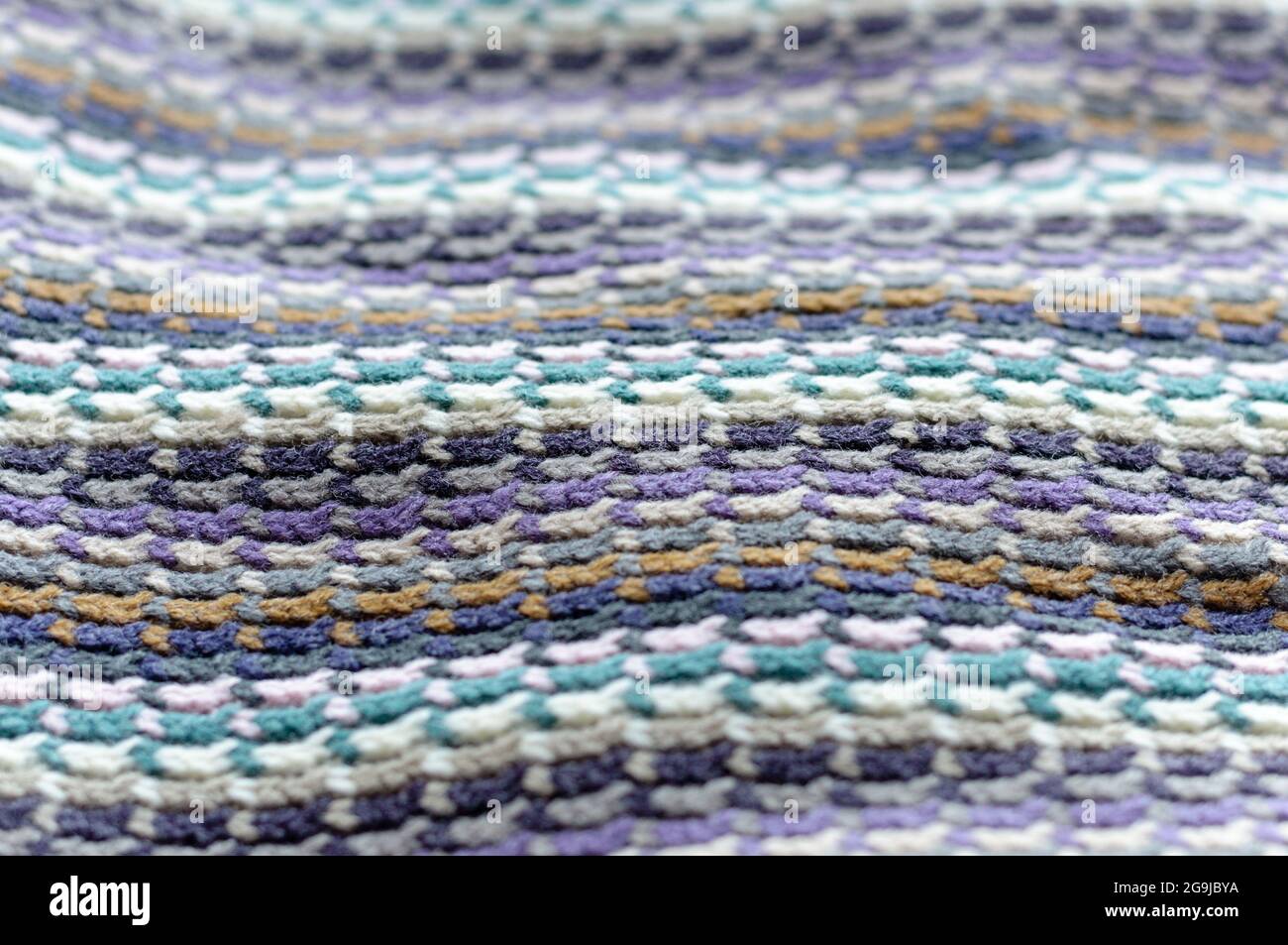 Knitting background colorful texture, blue color Stock Photo - Alamy