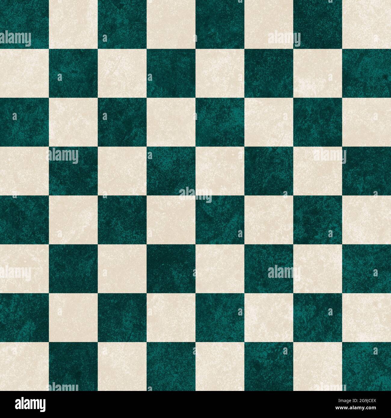 Geometric grid with green and white squares. Geometrical chess board ...