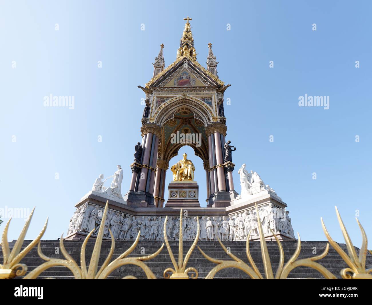 London, Greater London, England, July 17 2021: The Albert Memorial in ...
