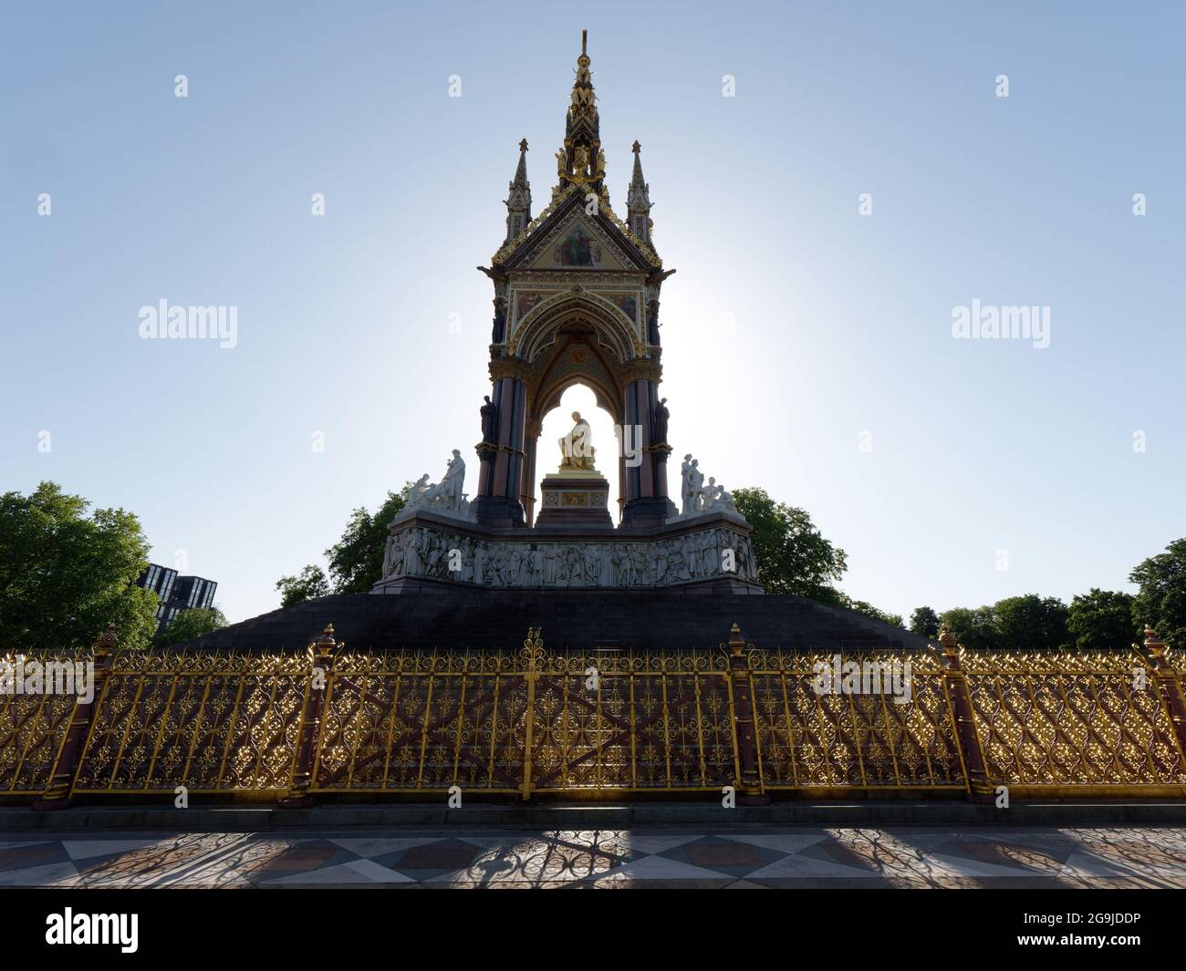 London, Greater London, England, July 17 2021: The Albert Memorial in ...