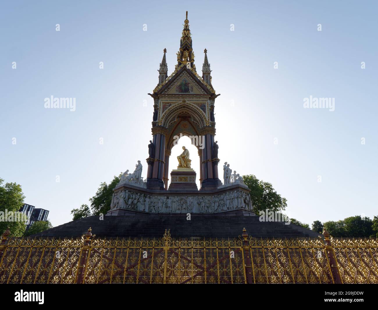 London, Greater London, England, July 17 2021: The Albert Memorial in ...