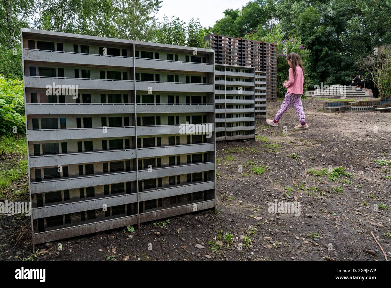 Landscape Park Duisburg North, art installation Neustadt by artists ...