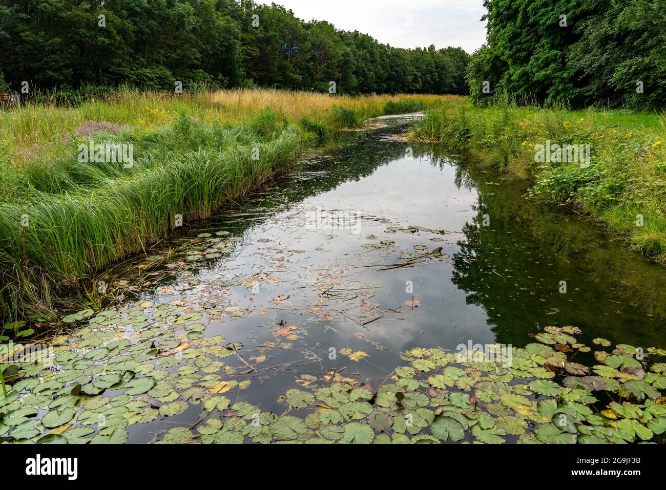 Duisburg North Landscape Park, Promenade along the Old Emscher River ...