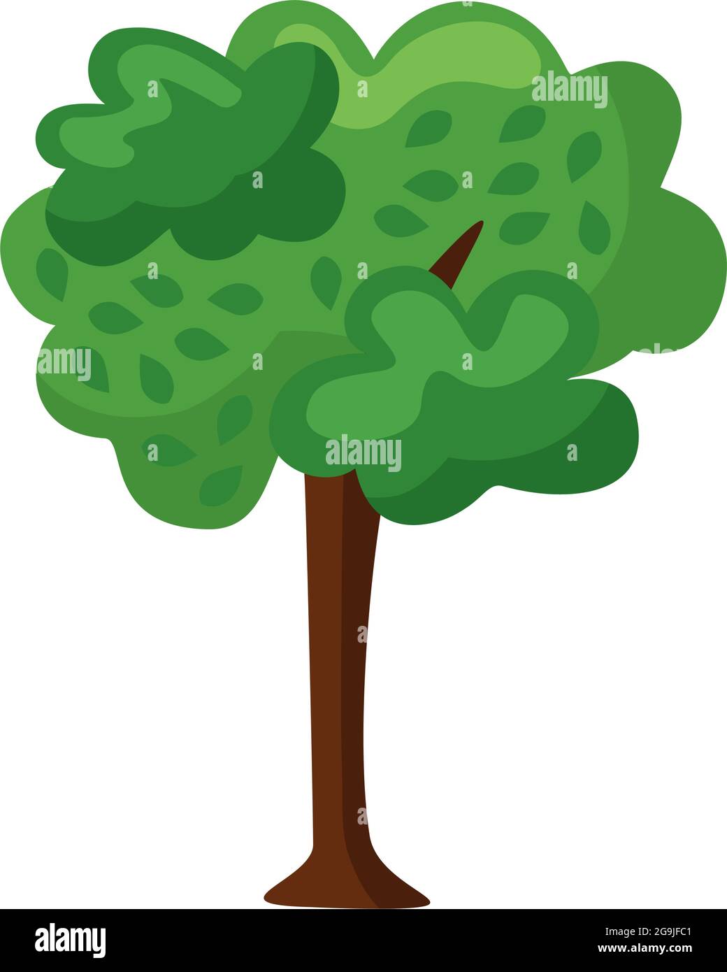 Natural tree on white background Stock Vector Image & Art - Alamy