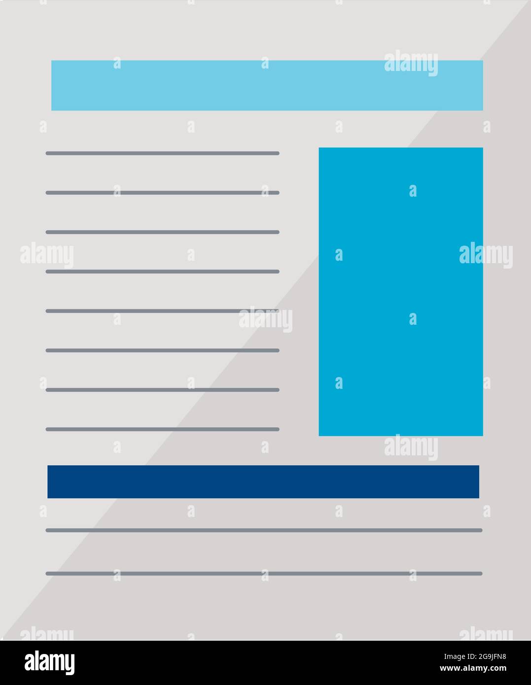 Isolated document and information paper Stock Vector Image & Art - Alamy