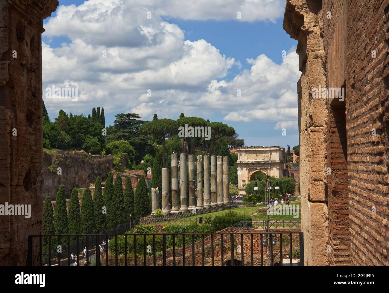 View from the historic Temple of Venus and Rome on the Velian Hill ...