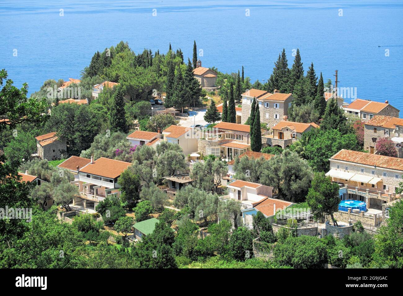 picturesque Rijeka Rezevici village, Montenegro Stock Photo - Alamy