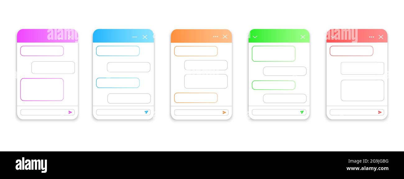 Chatbot window Cut Out Stock Images & Pictures - Alamy