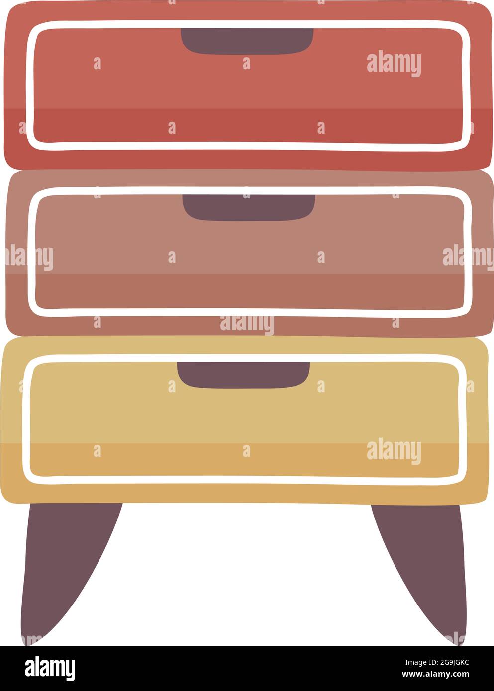 bedroom night table on white background Stock Vector Image & Art - Alamy