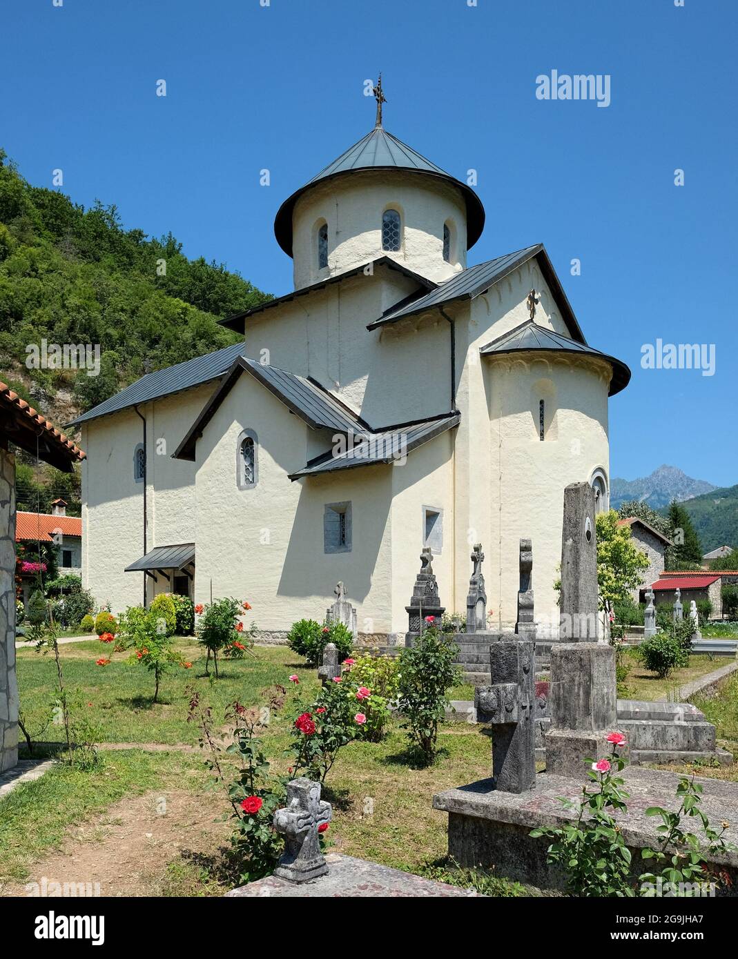 Moraca Monastery founded in 1252 by Stefan Vukanovic, Montenegro Stock ...