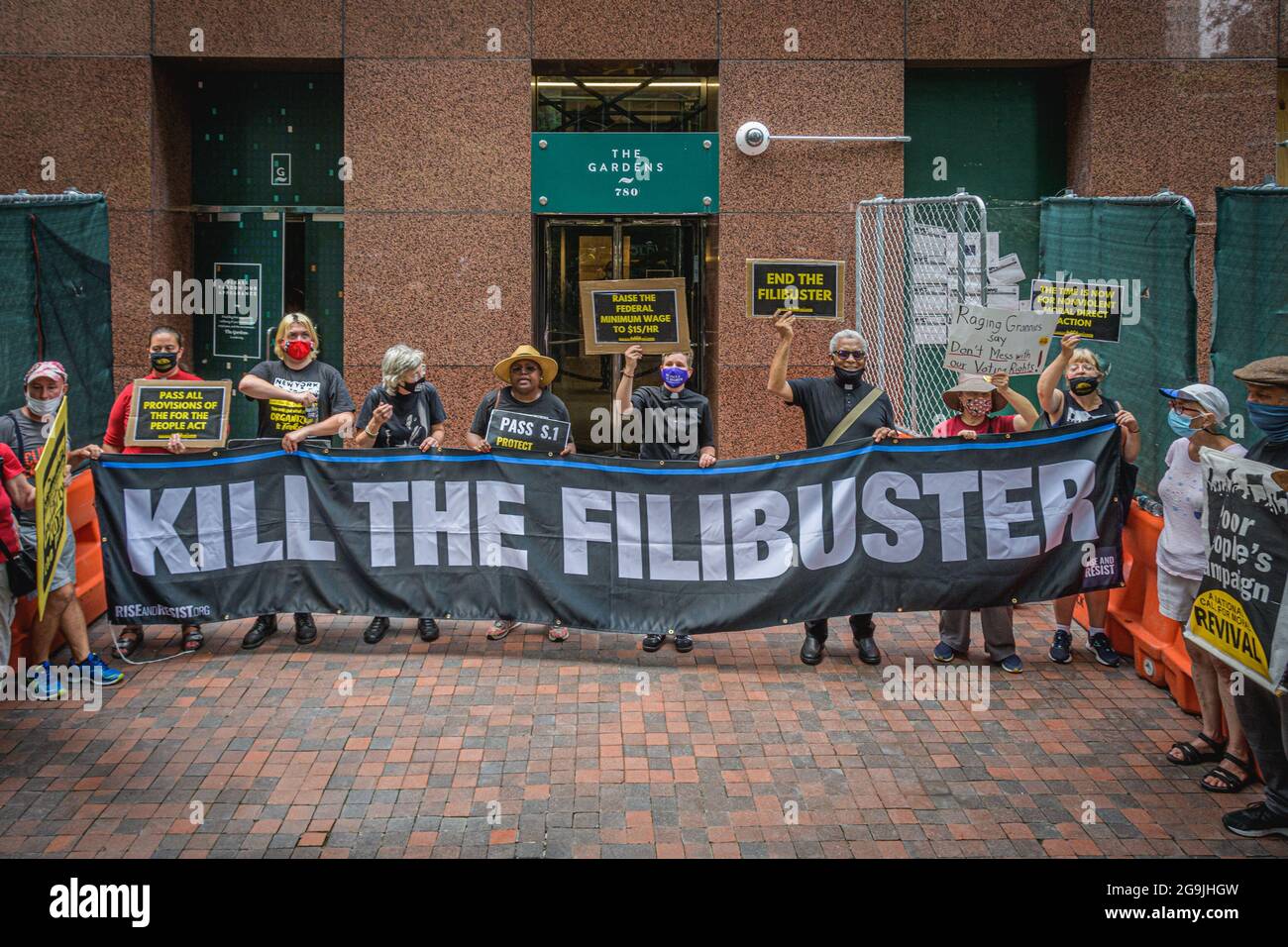 Protest protesters protesting new york city nyc poverty hi-res stock ...