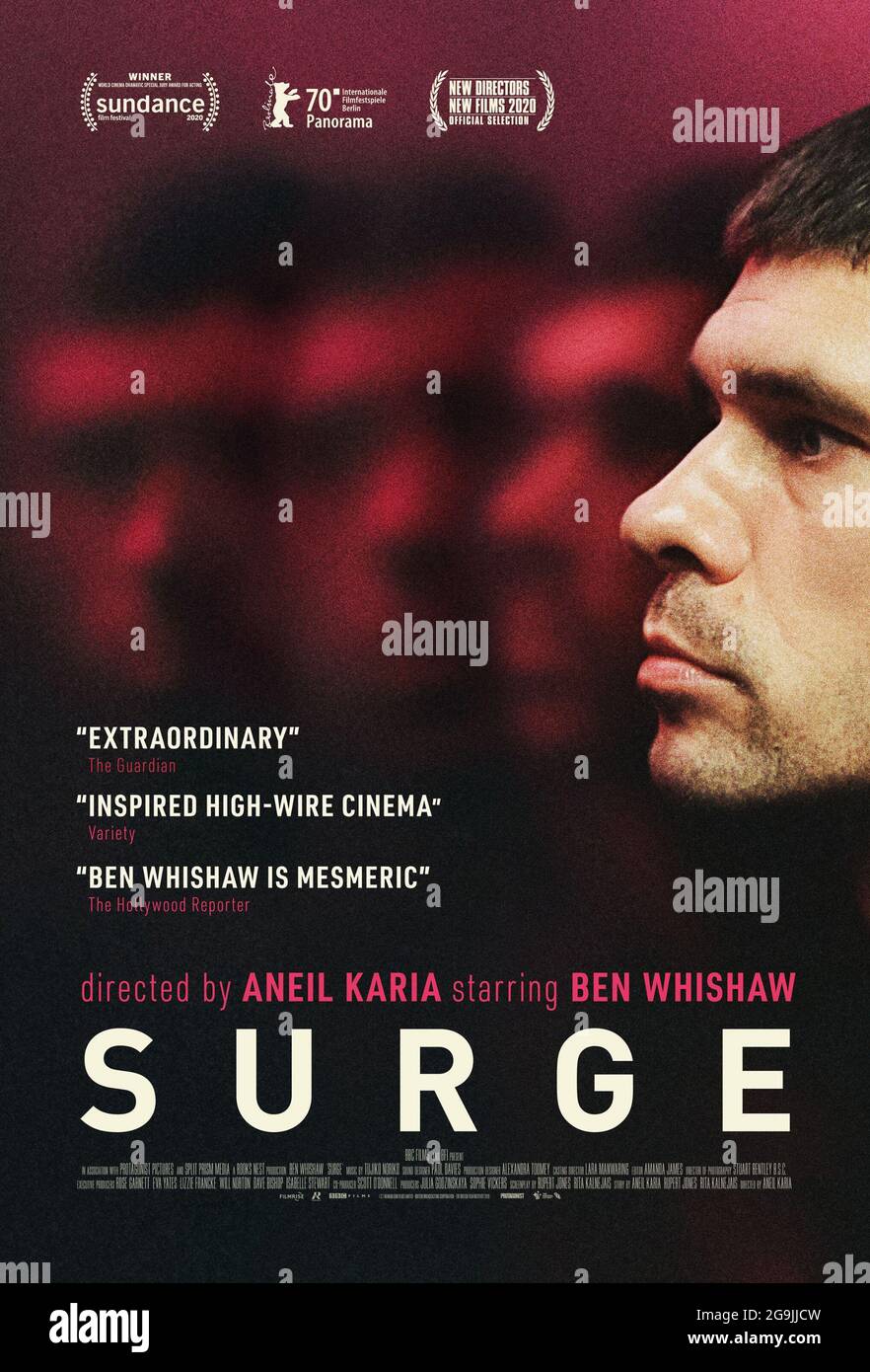 SURGE, poster, Ben Whishaw, 2020. © Filmrise /Courtesy Everett ...