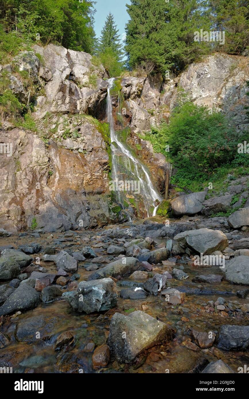 Varciorog Waterfall in the Apuseni Mountains near Arieseni, Romania ...
