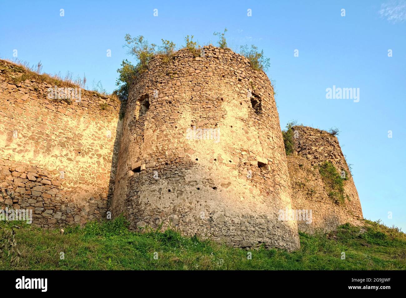 round tower Bologa Fortress, Romania Stock Photo - Alamy