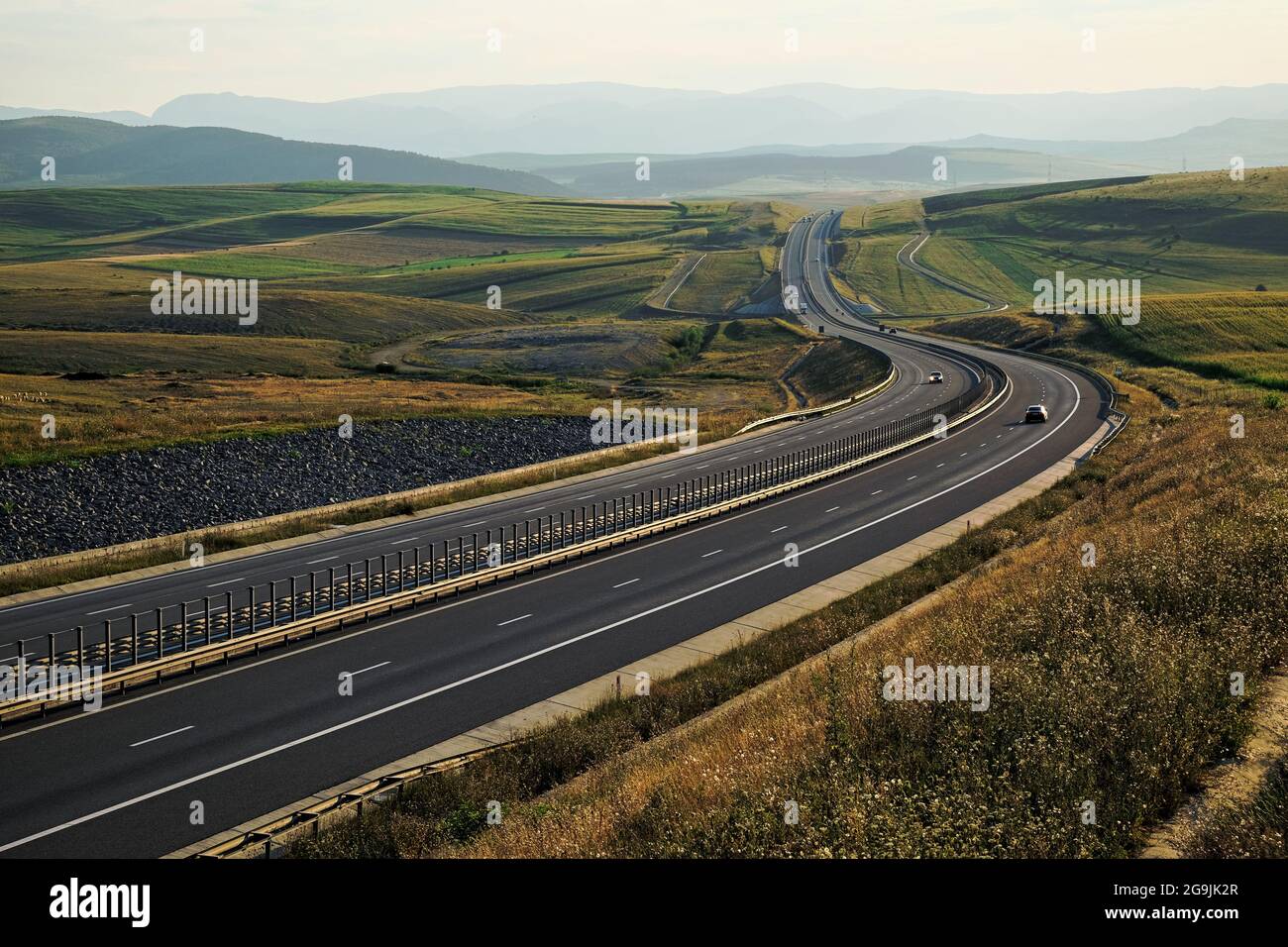 Transylvania highway A3, Romania Stock Photo - Alamy