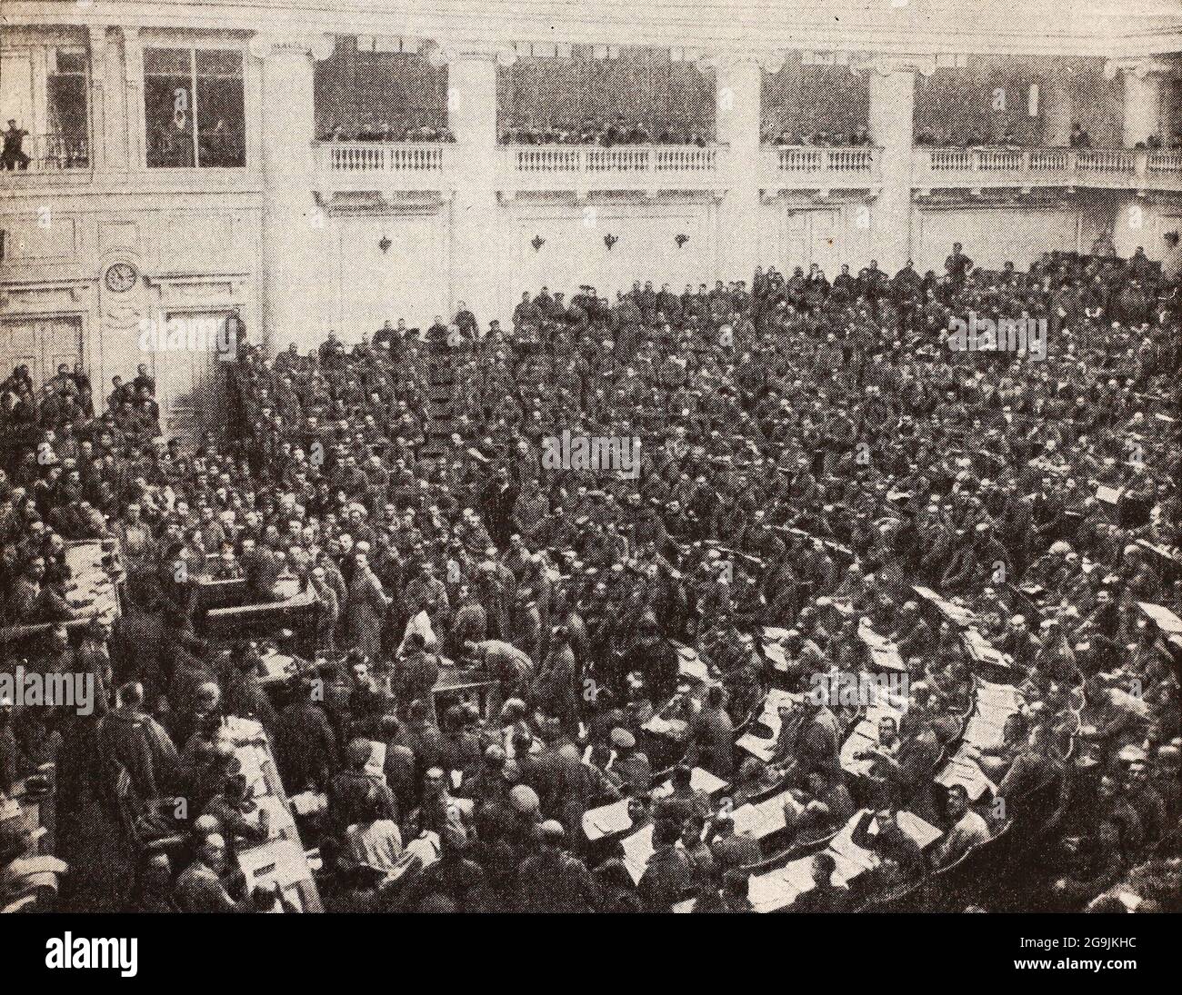 Petrograd soviet meeting hi-res stock photography and images - Alamy