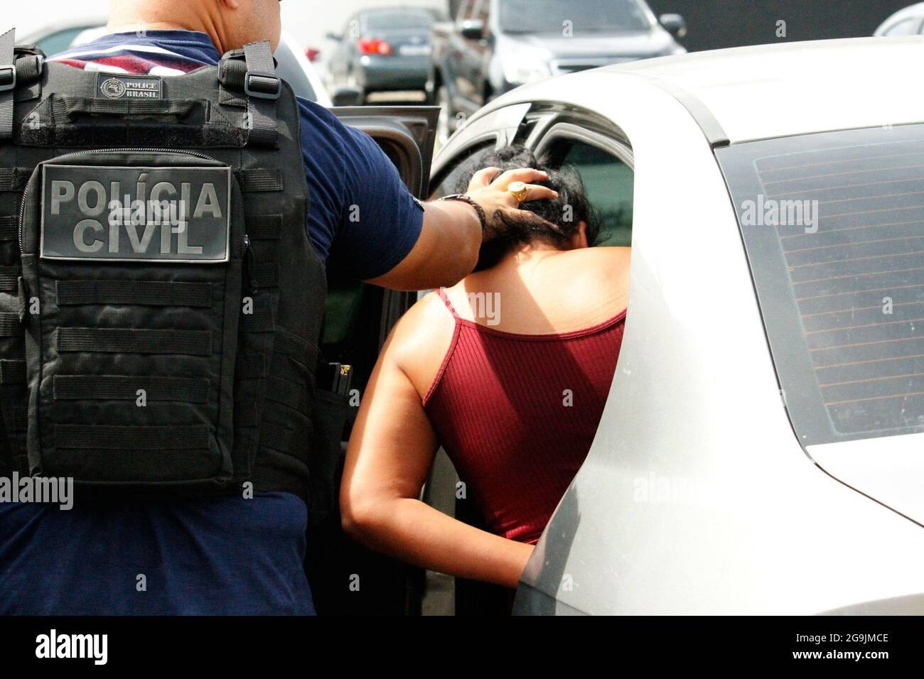 Manaus, Amazonas, Brasil. 26th July, 2021. (INT) Venezuelan woman ...