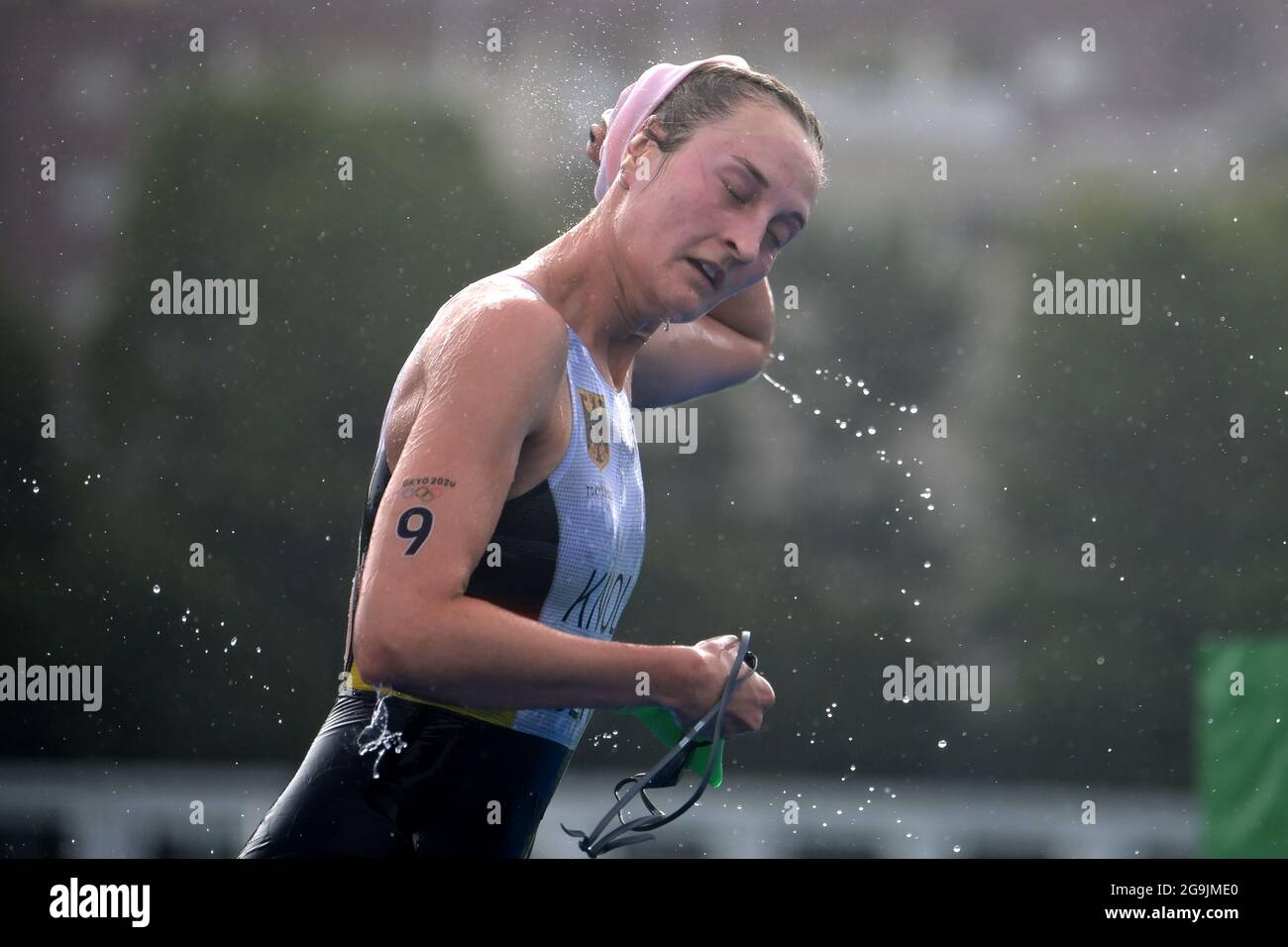 Tokyo, Japan. 27th July, 2021. Triathlon: Olympics, Olympic distance (1.5 km swim, 40 km bike ...