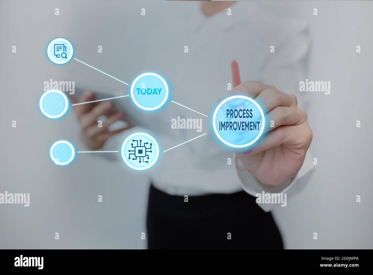 Writing displaying text Process Improvement. Business showcase task of ...