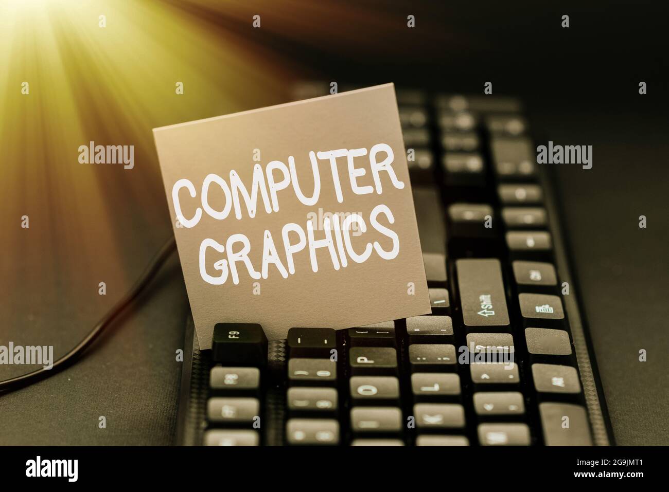 Text sign showing Computer Graphics. Business showcase visual ...