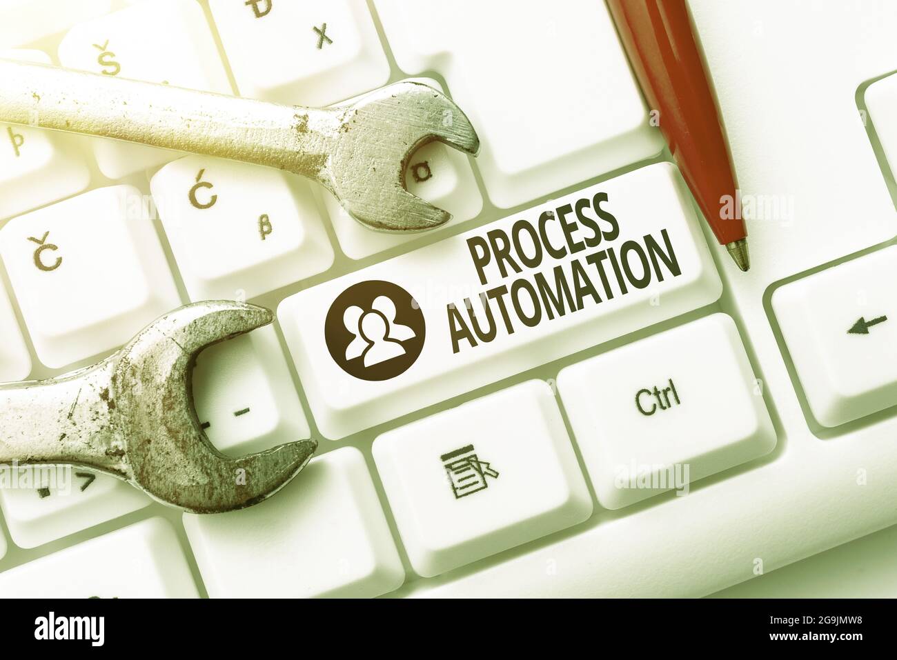 Sign displaying Process Automation. Internet Concept the use of digital ...