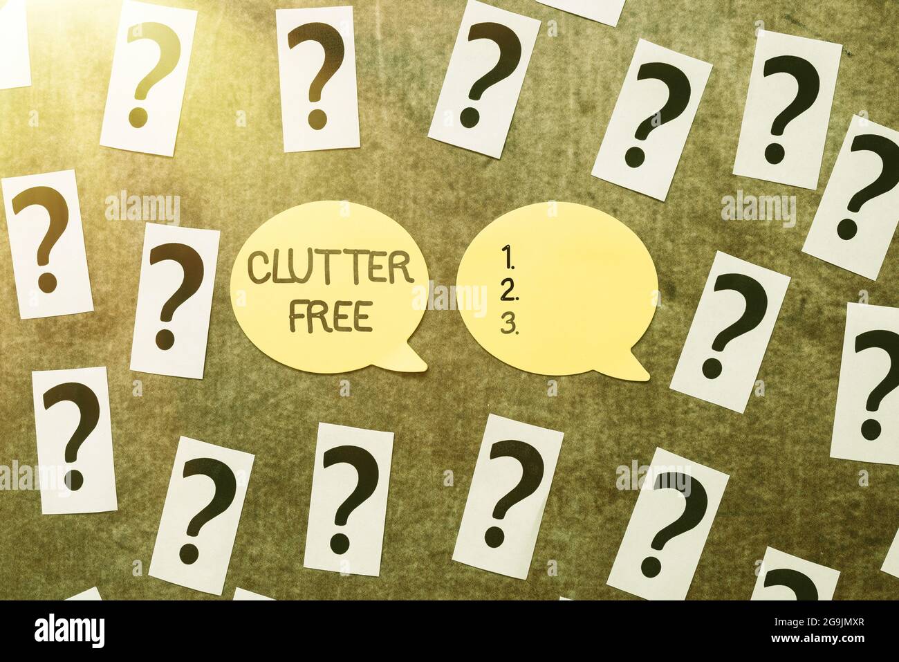 Inspiration showing sign Clutter Free. Conceptual photo Well organized ...