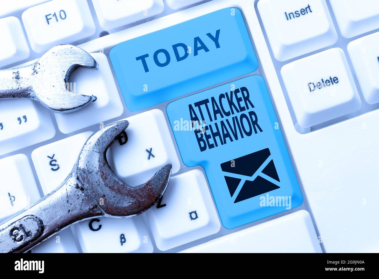 Text Showing Inspiration Attacker Behavior Word Written On Analyze And Predict The Attacker