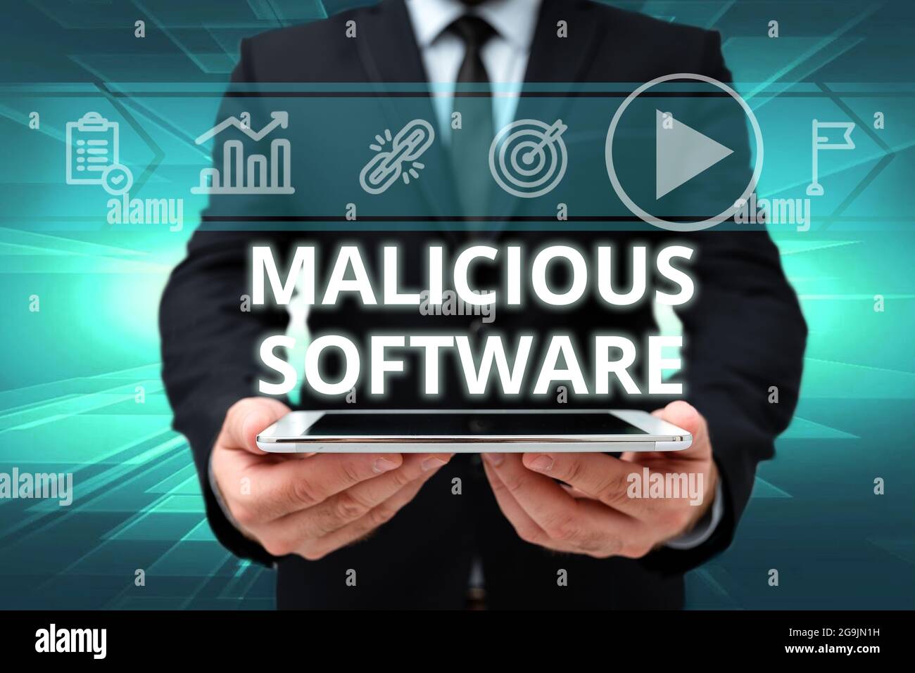 Sign displaying Malicious Software. Concept meaning the software that ...