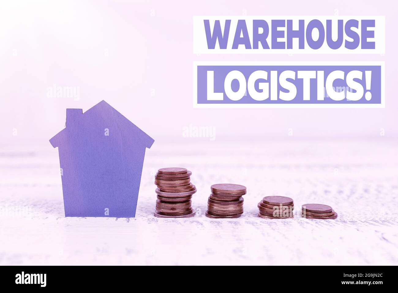 Text showing inspiration Warehouse Logistics. Word for flow of both ...