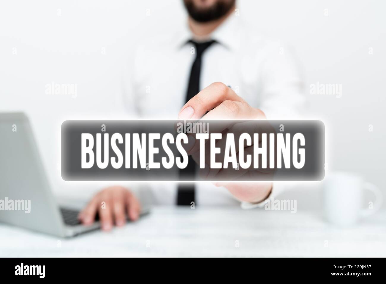 Text caption presenting Business Teaching. Business approach teaching ...