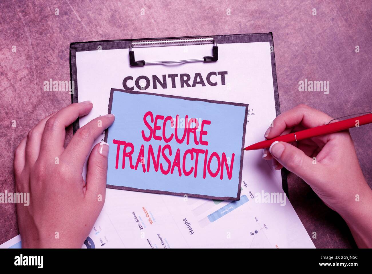Hand writing sign Secure Transaction. Concept meaning a transaction ...