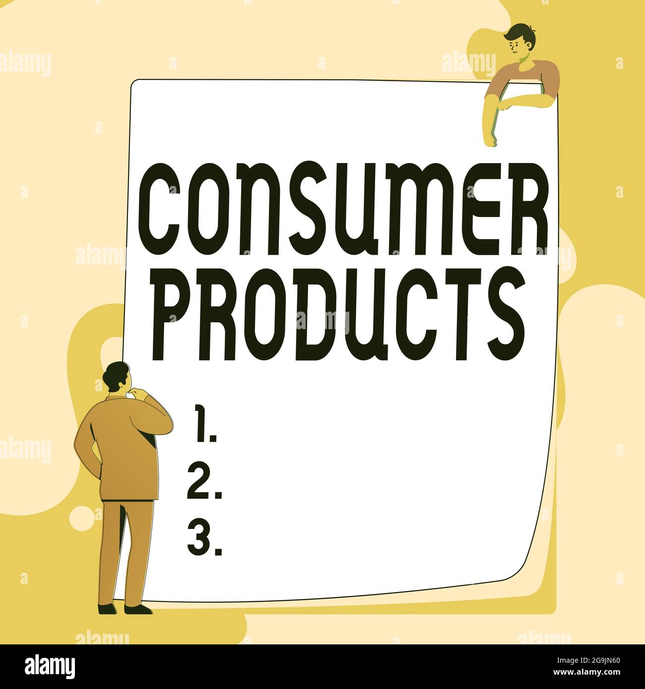 Inspiration showing sign Consumer Products. Business approach goods ...