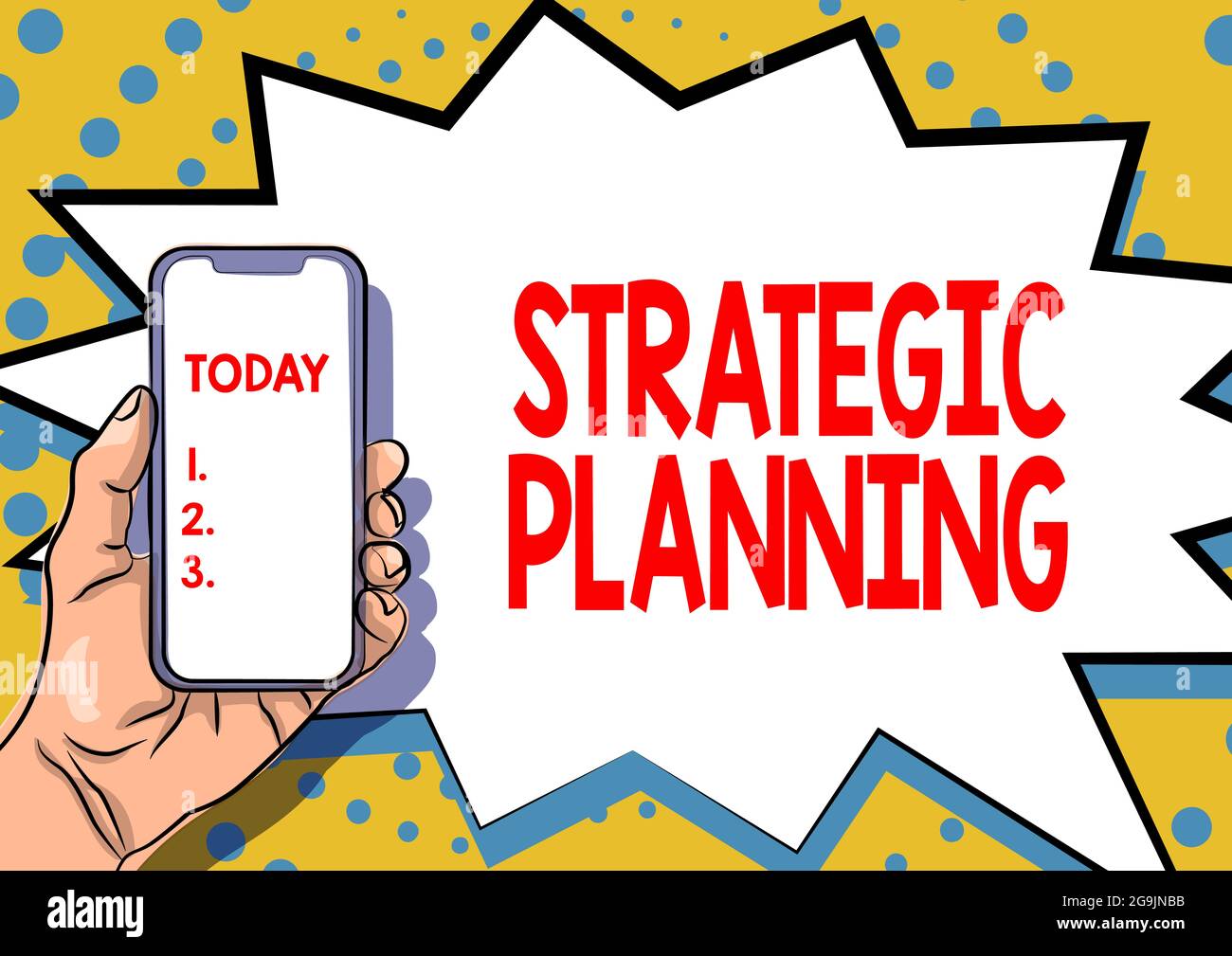 Text sign showing Strategic Planning. Business showcase systematic ...