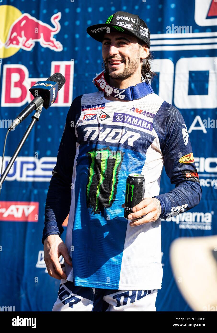 JUL 24 2021 Washougal, WA USA Monster Energy Star Racing Yamaha Dylan ...