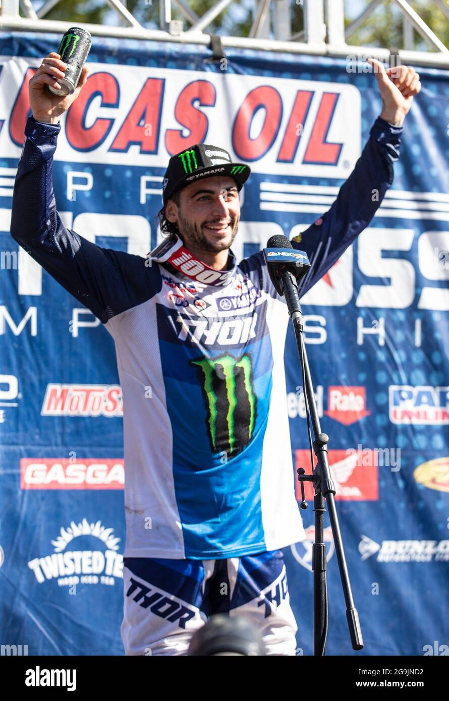 JUL 24 2021 Washougal, WA USA Monster Energy Star Racing Yamaha Dylan ...