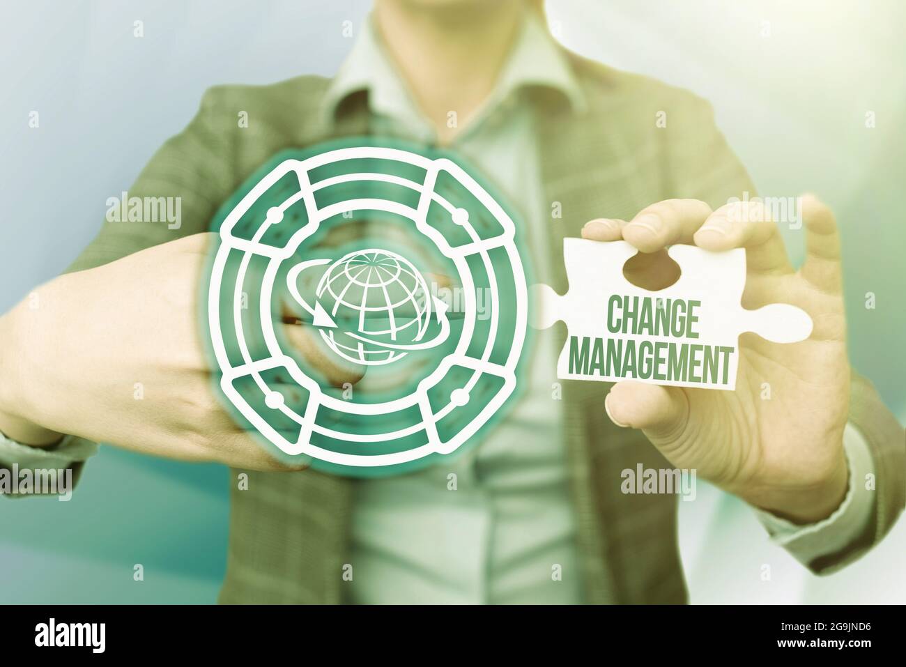 Conceptual display Change Management. Business concept systematic ...