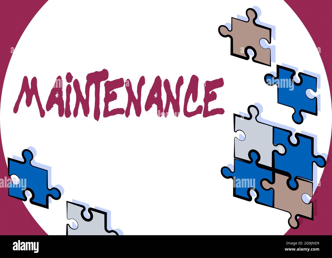 Writing displaying text Maintenance. Word Written on method of ...