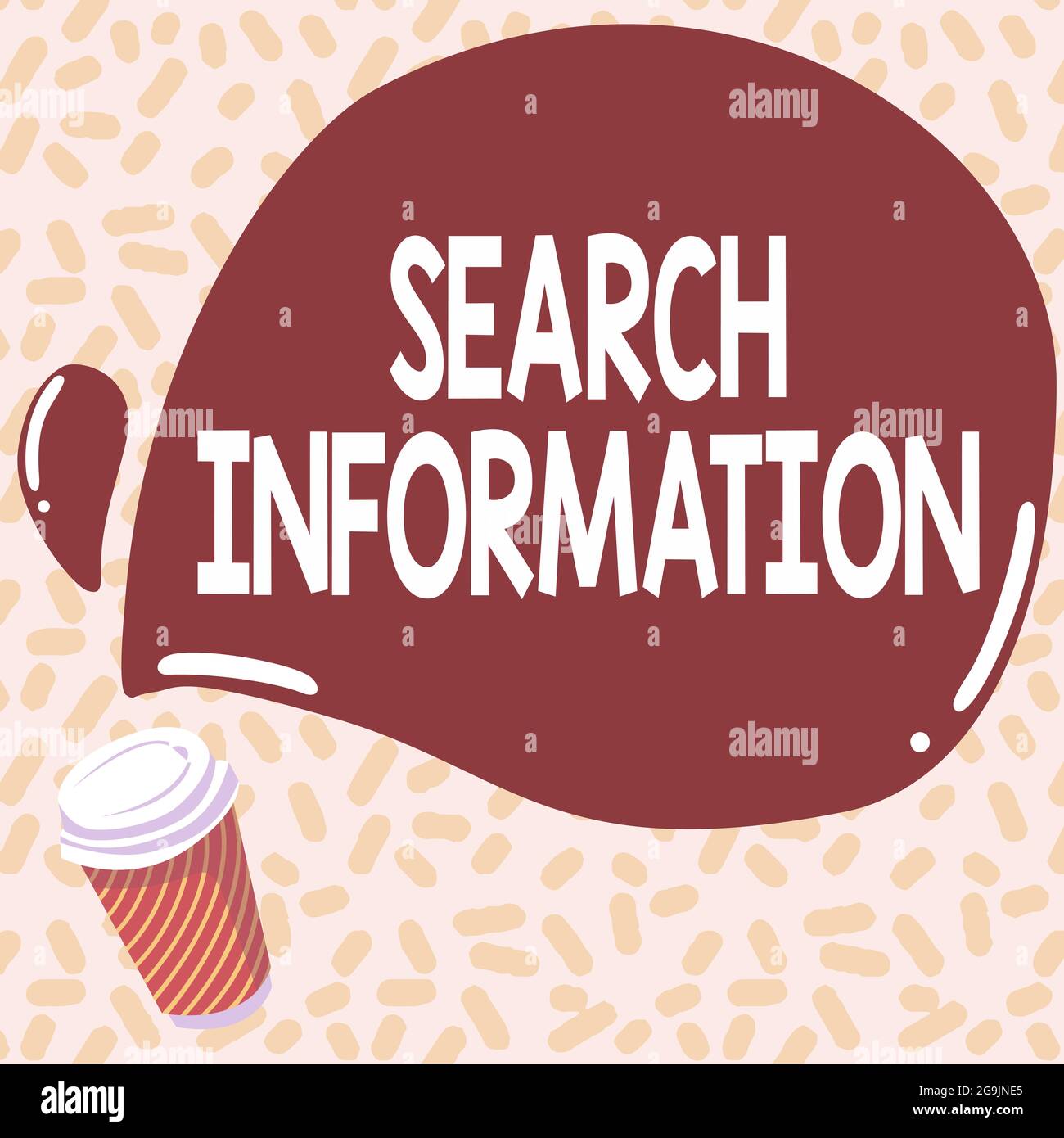 Hand writing sign Search Information. Conceptual photo the act or ...