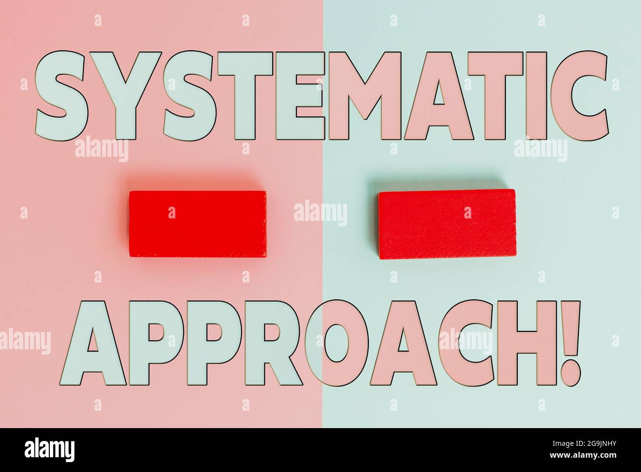 Conceptual display Systematic Approach. Business showcase A process ...