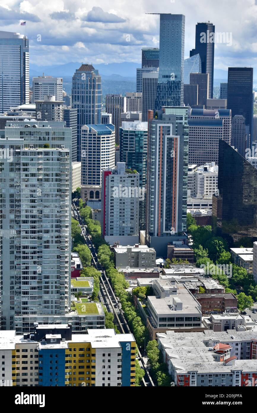 The Seattle, Washington skyline Stock Photo - Alamy