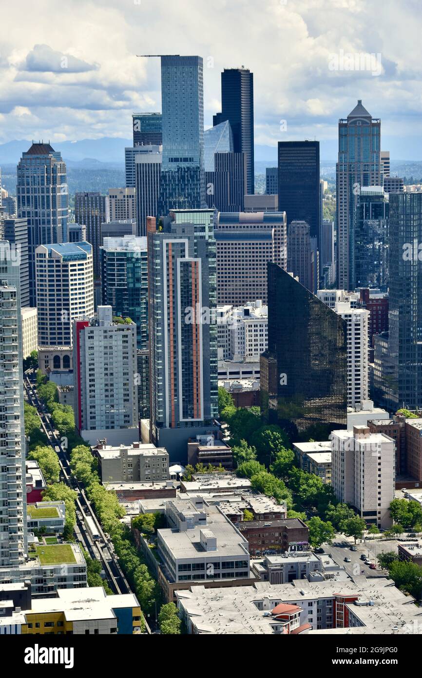 The Seattle, Washington skyline Stock Photo - Alamy