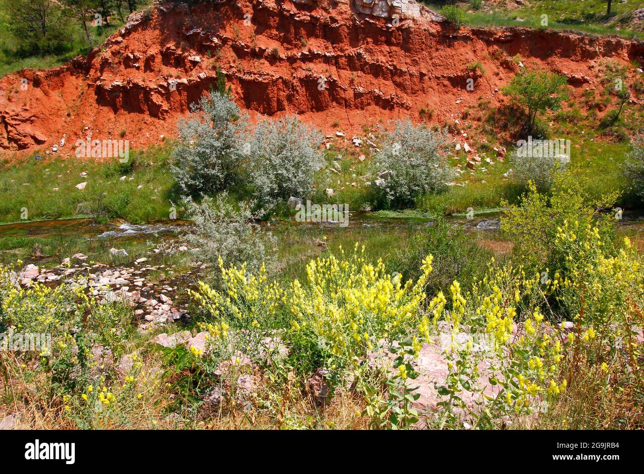Fall River, Hot Springs, South Dakota Stock Photo - Alamy